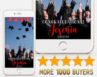 Snapchat filter graduation | Etsy