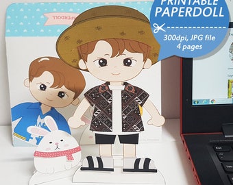 Stacy and Stella printable paper dolls