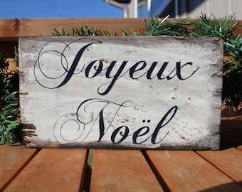 Joyeux noel sign | Etsy