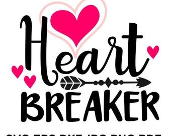 Heart breaker svg | Etsy