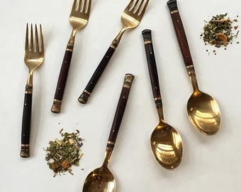 Brass flatware | Etsy