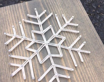 Snowflake string art | Etsy