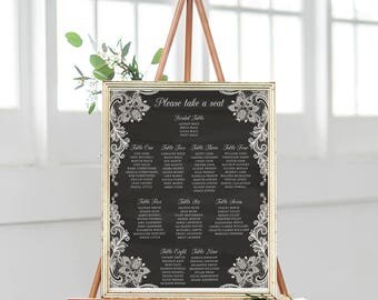 No seating plan sign | Etsy