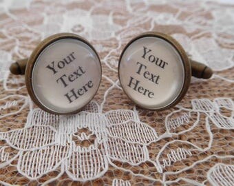 Custom cufflinks | Etsy