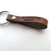 Custom Leather Keychain Personalized Leather Keychain