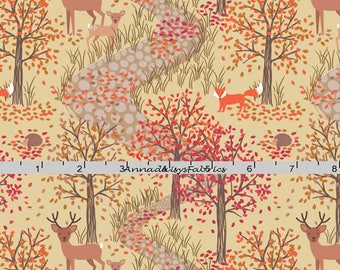 Woodland fabric | Etsy