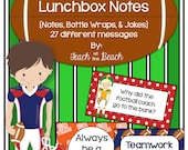 Items similar to TOUCHDOWN! Football Lunchbox Notes, Jokes, & Bottle ...