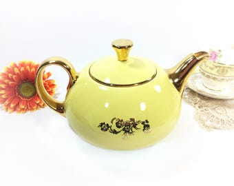 Yellow tea set | Etsy