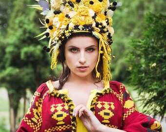 Ukrainian headdress | Etsy