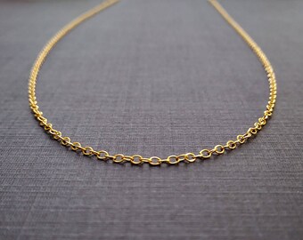 16 inch gold chain | Etsy