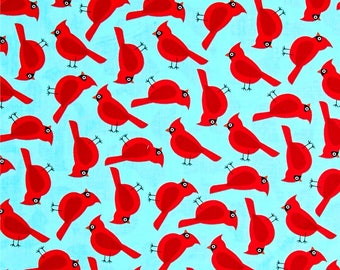 Cardinal fabric | Etsy