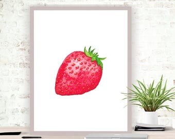 Peinture fraise | Etsy