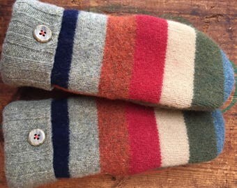 Upcycled Wool Sweater Mitten pdf pattern INSTANT DOWNLOAD