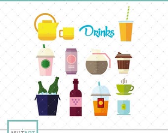 Drink clipart | Etsy