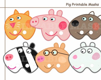 Peppa pig mask | Etsy