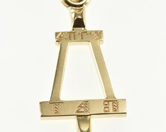 Gold alpha phi charm | Etsy