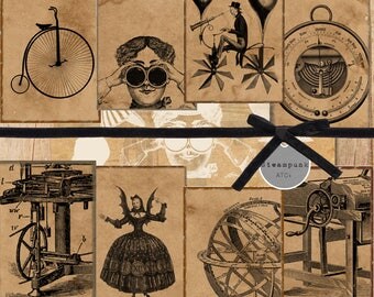 Steampunk collage | Etsy