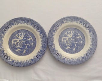 Willow pattern plate | Etsy