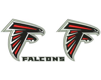 Falcons embroidery | Etsy