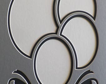 Oval photo mat | Etsy