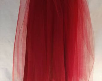 Red tulle skirt | Etsy