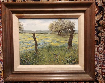 Bluebonnet painting | Etsy