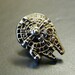 Small Silver Star Wars Millennium Falcon Lapel Pin Hans Solo