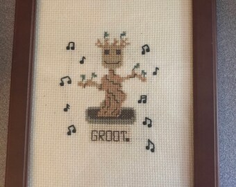 Groot cross stitch | Etsy