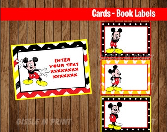 Mickey name tag | Etsy