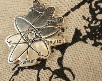 Atom Proton Neutron Electron Filled Machine Embroidery