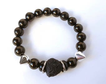 Meteorite bracelet | Etsy