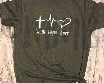 Faith hope love | Etsy