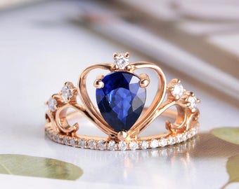 Crown shaped ring | Etsy