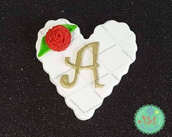 Fondant monogram | Etsy