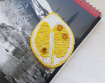 Embroidered lemon | Etsy