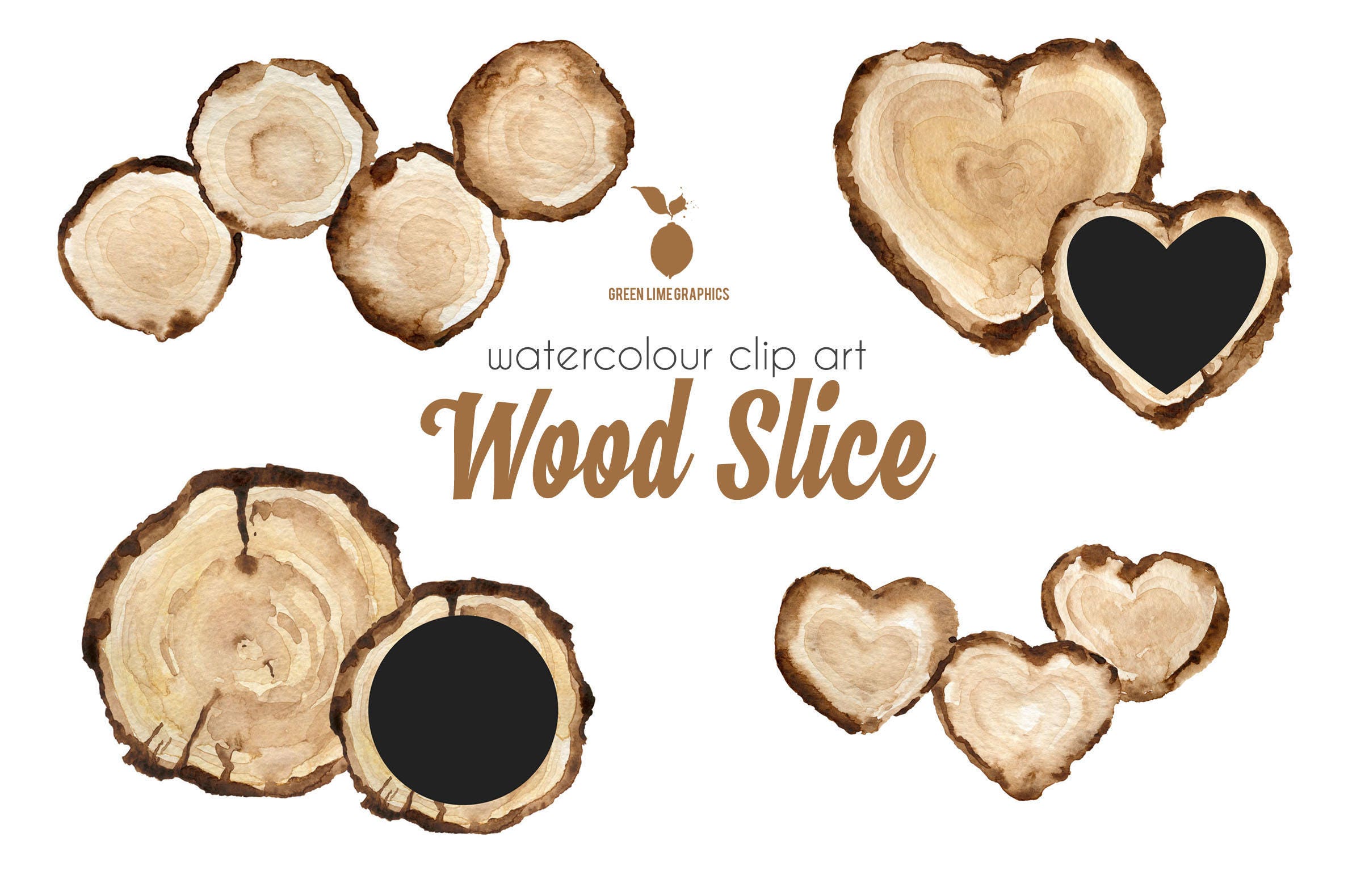 Wooden Slices Clip Art Tree Slice Clip Art