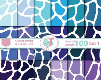 Safari digital paper | Etsy