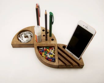 Wood phone stand | Etsy