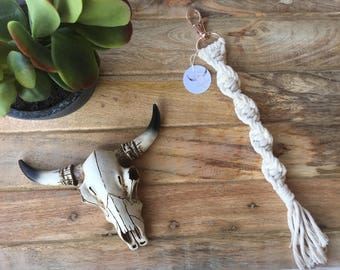 Macrame keychain | Etsy