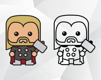 Thor clipart | Etsy