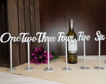 Wood table numbers | Etsy