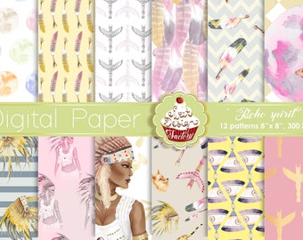 Hand made digital clip art digital paper par SweetDesignFactory