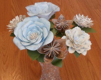 Paper flower bouquet | Etsy