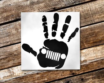 Jeep hand sticker | Etsy