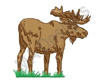 Moose embroidery | Etsy