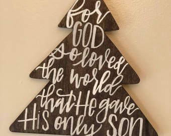John 3 16 wood sign | Etsy