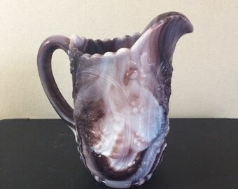 Purple slag glass | Etsy