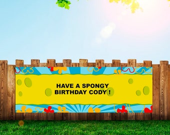 Spongebob banner | Etsy