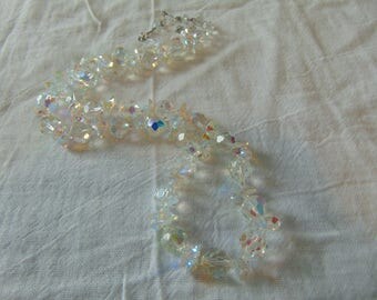 Ab crystal necklace | Etsy