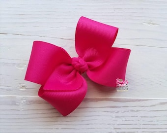 Pink hair bow | Etsy